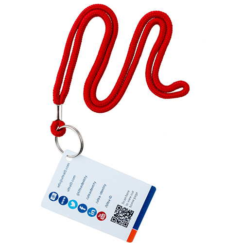 Classic 3/16" Round Red Lanyard w/ Steel Split Ring - Pack of 100 ...