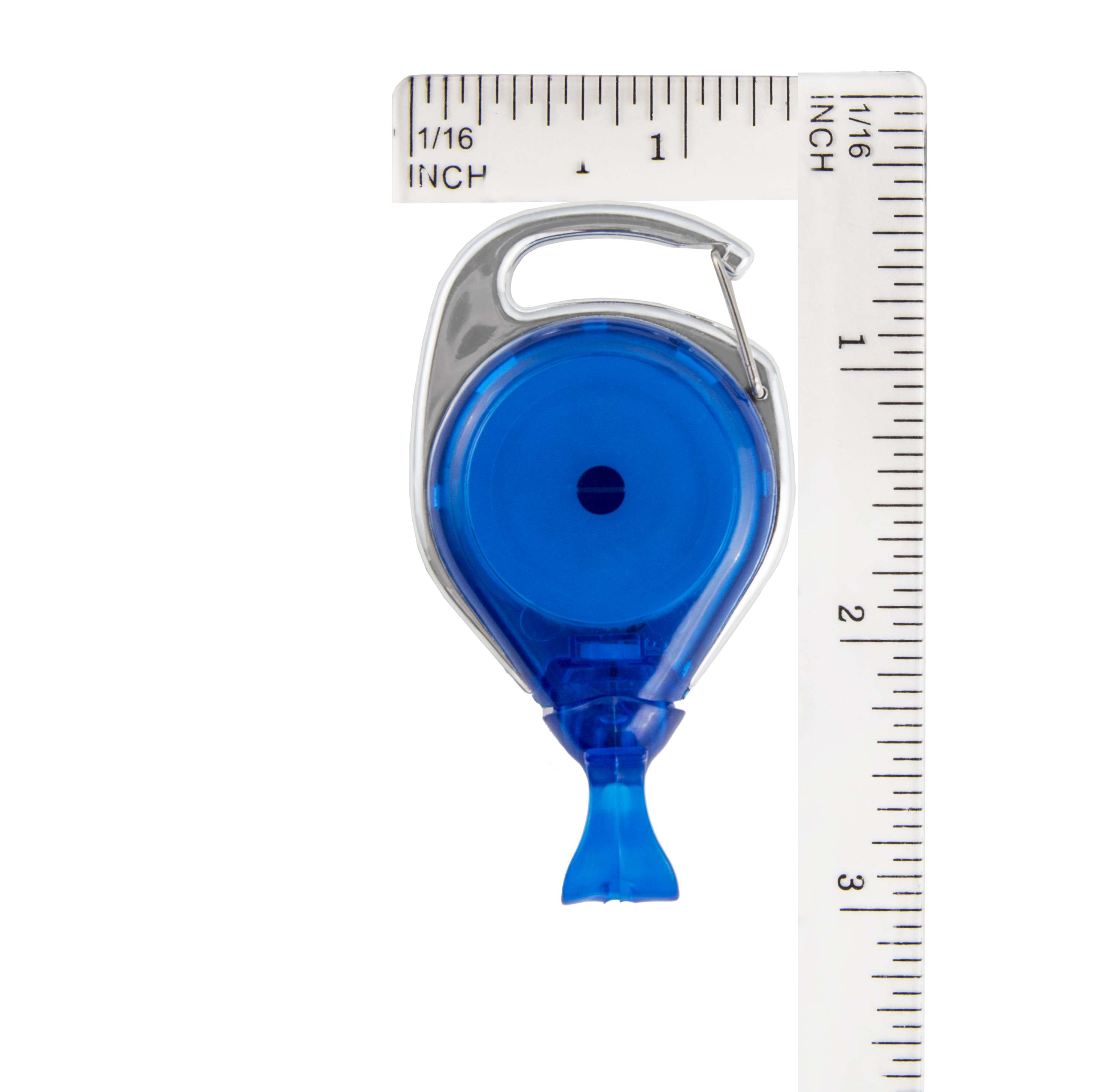 No Twist Proreel Carabiner Blue Badge Reel w/ Card Clip - 2120-7060