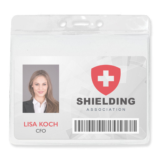 4.38" X 3.63" Event Badge Holder - Horizontal - 1820-1200 - Pack of 100 ...