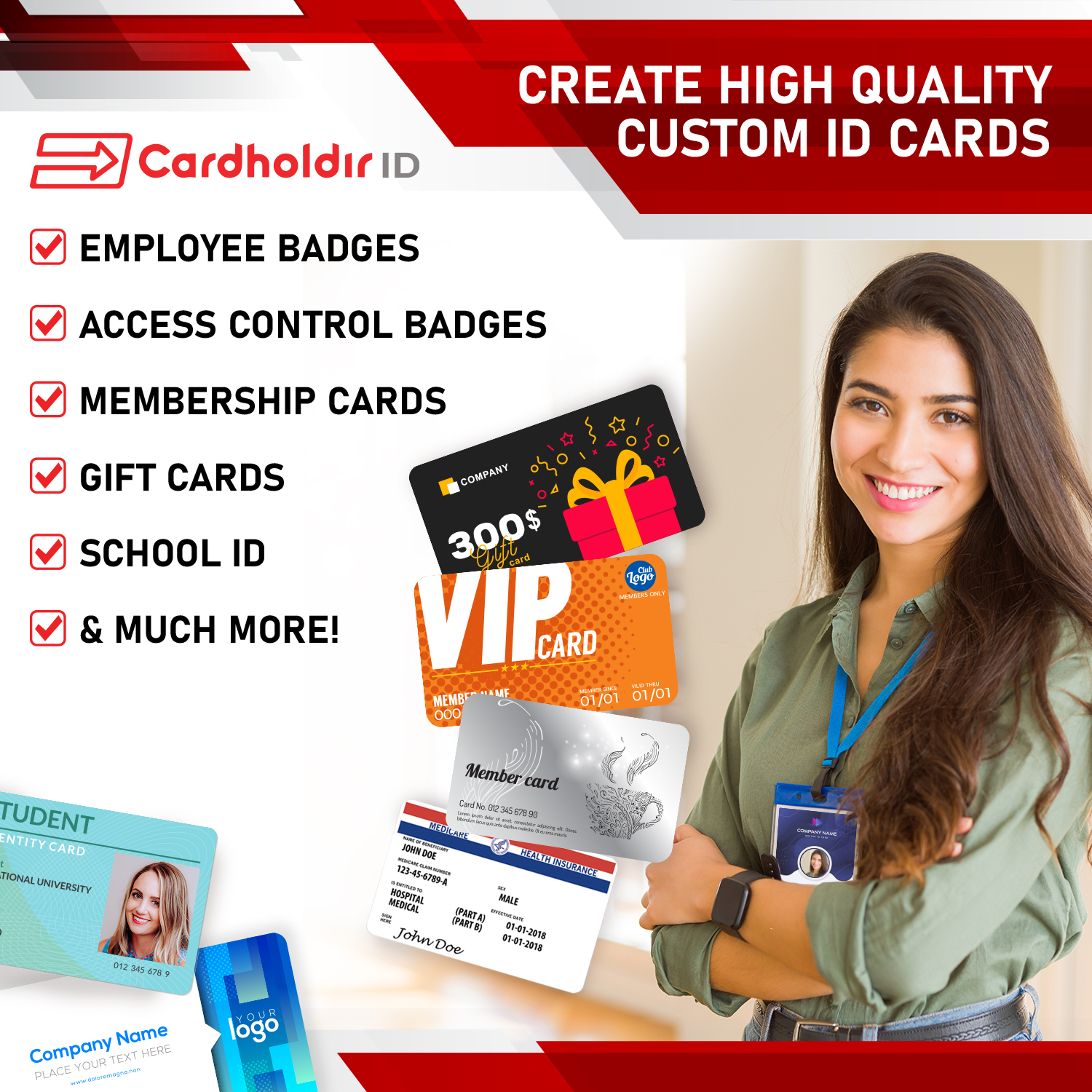 Cardholdir ID Card Software - Easy Badges
